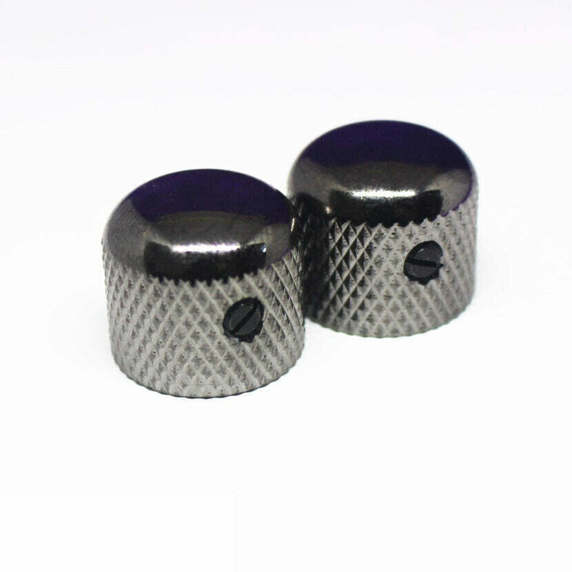 Gotoh VK3 Cosmo Black Gotoh Short Dome Knobs For Ibanez 19mm Dia (2) – guitarparts.sg