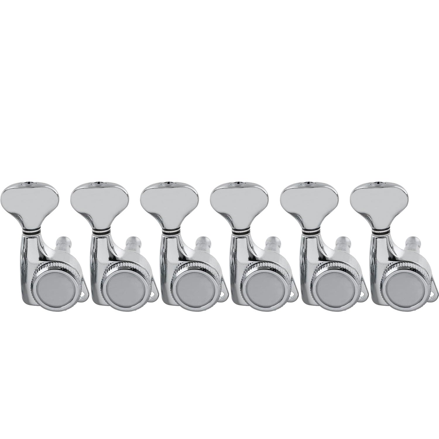 6-in-line Locking Tuners 18:1 Strat Tele Stainless Locking Cap - Chrom ...