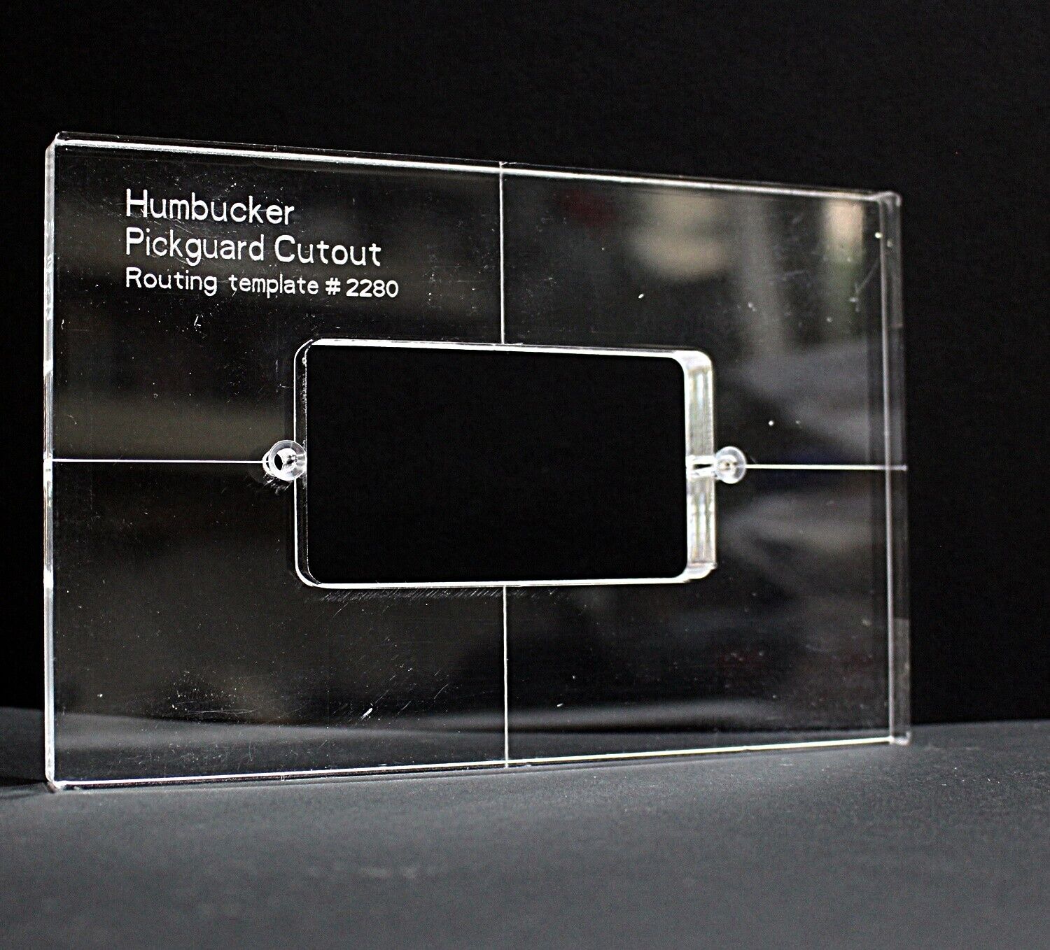 Humbucker Pickup Cavity Routing Template For Guitar Pickguard Acrylic ...