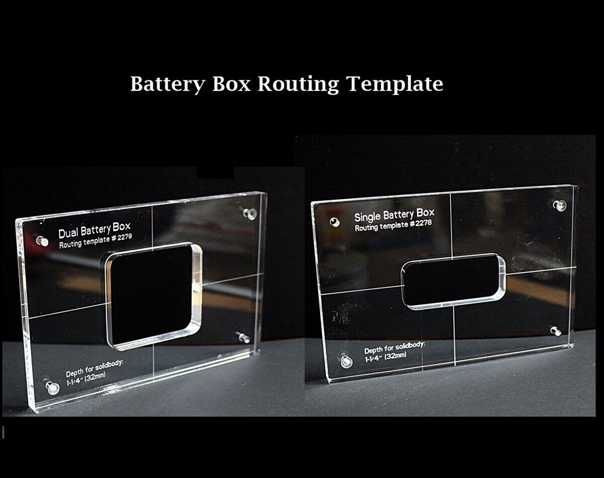 Battery Box Single or Dual Clear Routing Template 10mm Thick Acrylic ...