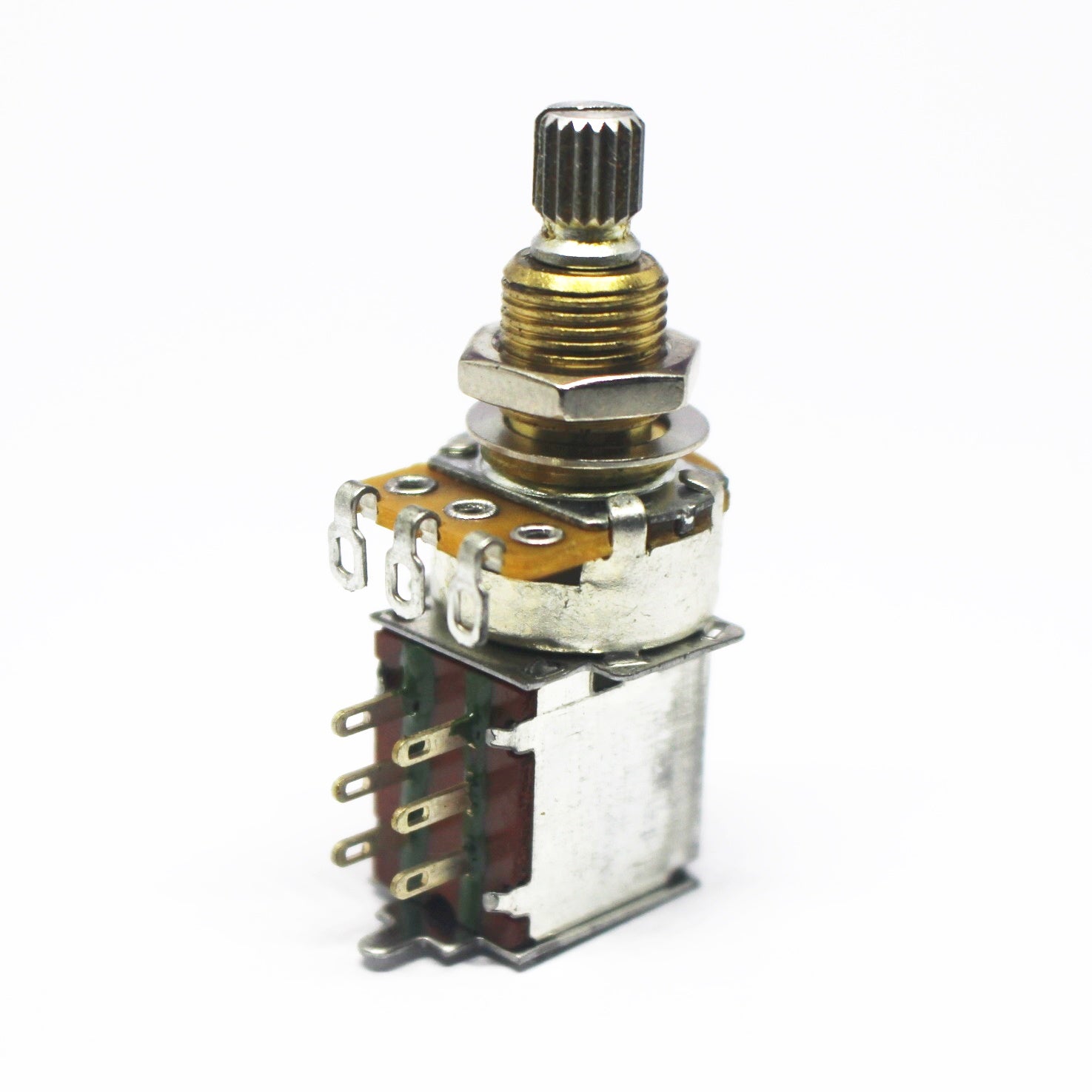 Alpha Metric Potentiometer w/ Push Pull Switch Brass Shaft - A250K ...